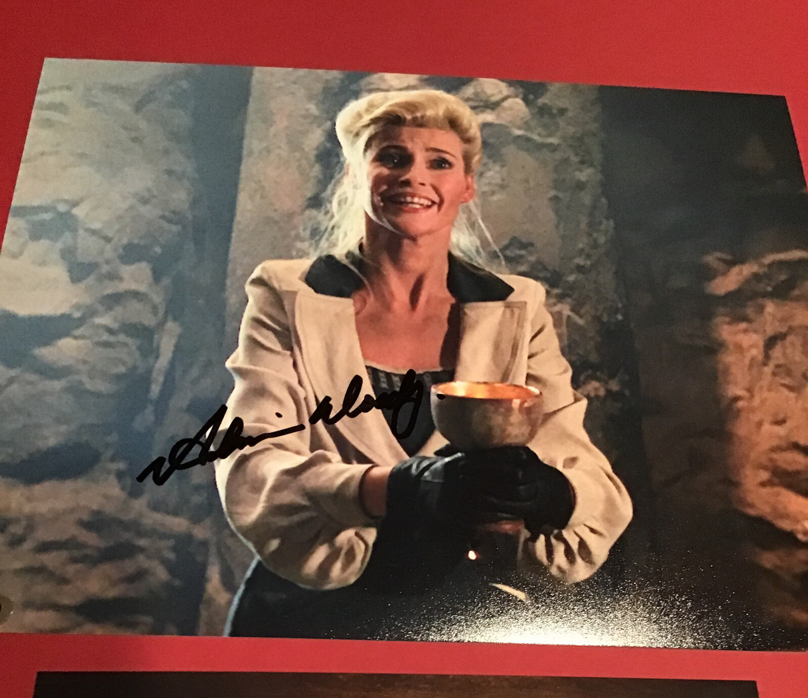 ALISON DOODY AUTOGRAPHED 8x10 ELSA INDIANA JONES Holding Cup COA | eBay UK