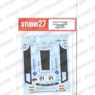 Studio27 1/24 SLS GT3 'HTP' #84 Nogaro 2014 Decal for Fujimi #123929 ...