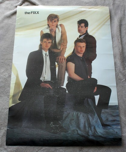 The FIXX 1983 Cy Curnin Adam Woods Rupert Greenall Music Poster #8052 ...