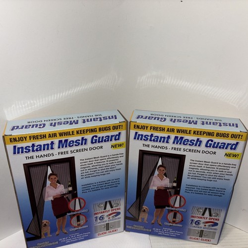 Instant Mesh Guard Magnetic Screen Door-Keep Fresh Air in and Bugs Out ...