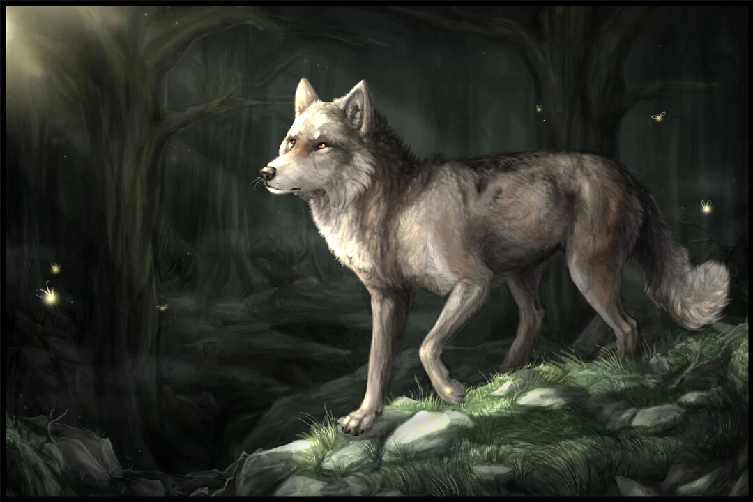 White Wolves Hunting