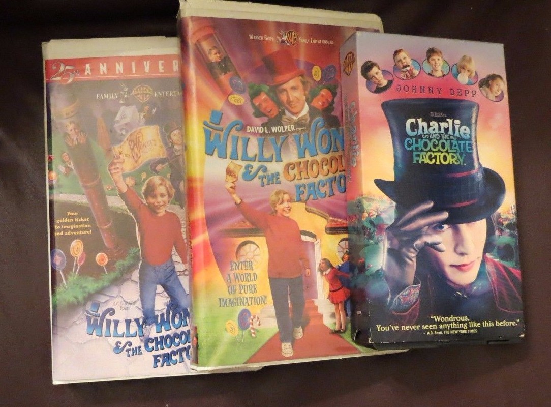 Willy Wonka And The Chocolate Factory Vhs 1996