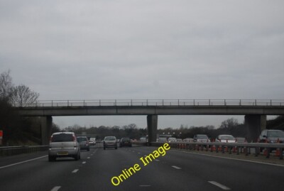 Photo 6x4 Junction 2 overbridge, M27 Hillstreet c2011 | eBay