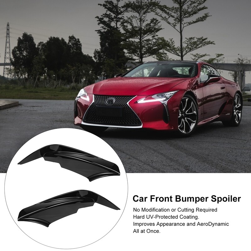 Car Front Bumper Side Splitter Spoiler Kit Fog Lamp Cover for - F30 F35 ...