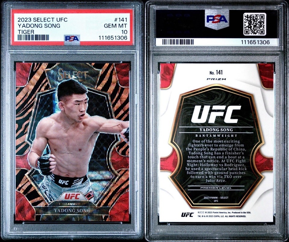 2023 Panini Prizm UFC Yadong Song Tiger Prizm #141 GEM MT 10 | eBay