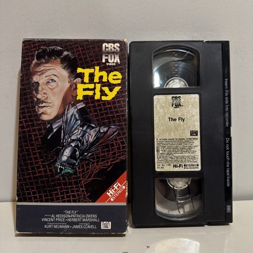 The Fly (1958, 1986 Renewed) VHS Shrink CBS FOX Watermark Horror ...