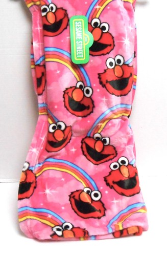 Sesame Street Soft Pink Plush Throw 50" x 60 Elmo and Rainbows | eBay