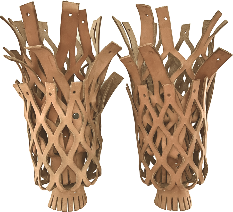 Set of 6pcs Genuine Leather Pool Table Pocket Net Replacement NATURAL ...