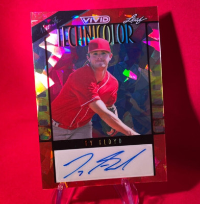 Ty Floyd 2023 Leaf Vivid Auto Autograph RC Cincinnati Reds LSU 7/8 | eBay