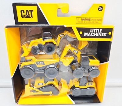 CAT Caterpillar Little Machines 5 Pack Tractors Bulldozer Construction ...