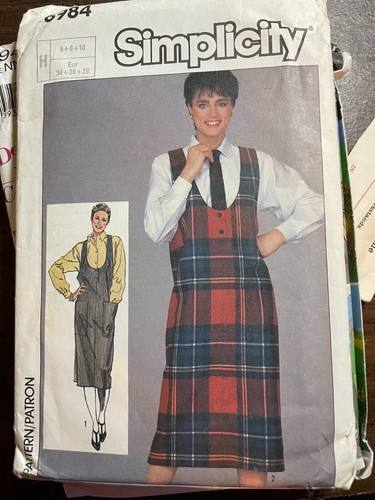 6984 Vintage Simplicity 80's Misses easy-to-sew Jumper and Shirt ...