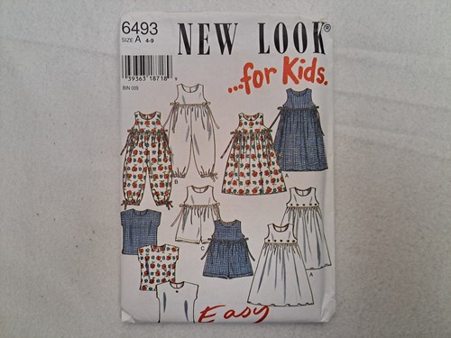 New Look Pattern - Child's Dress, Romper, & Top (4-9) #6493 - Uncut | eBay