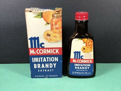 Vintage McCormick | Imitation Brandy Extract | Empty Jar With Box | eBay
