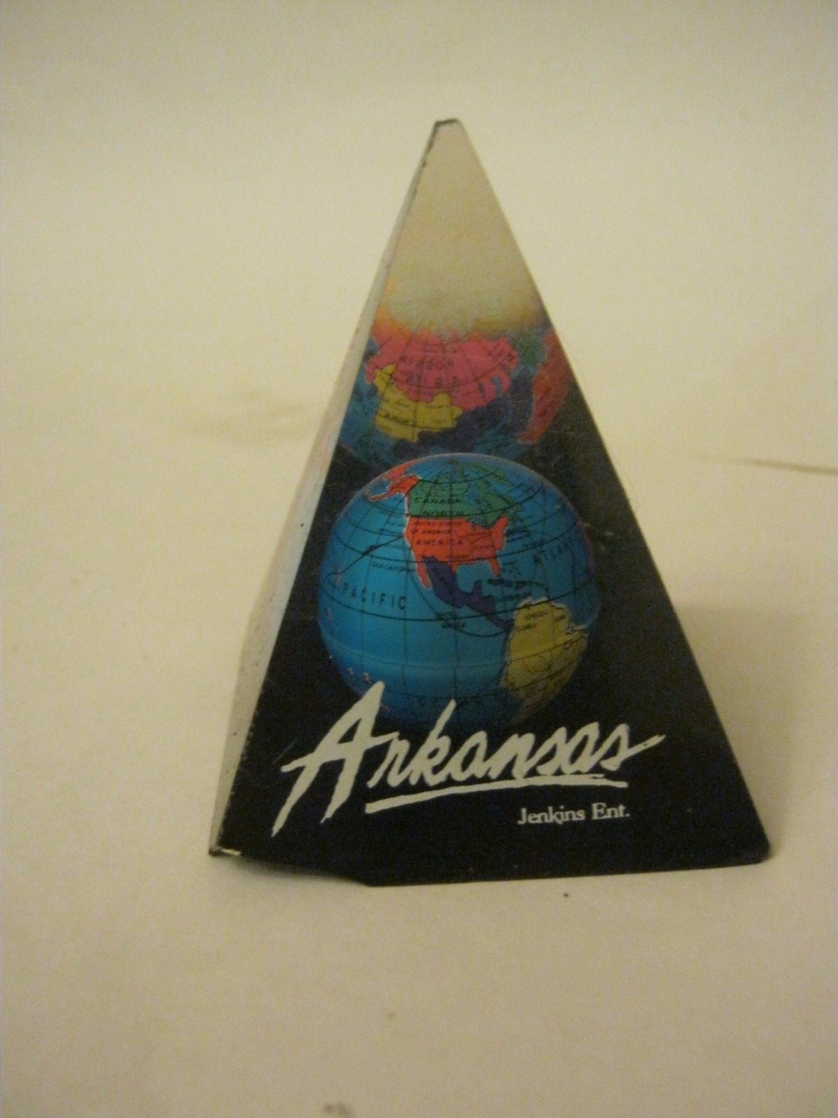 Arkansas Pyramid Paper Weight, 2 1/4" tall, Small Chip On Corner (010 ...