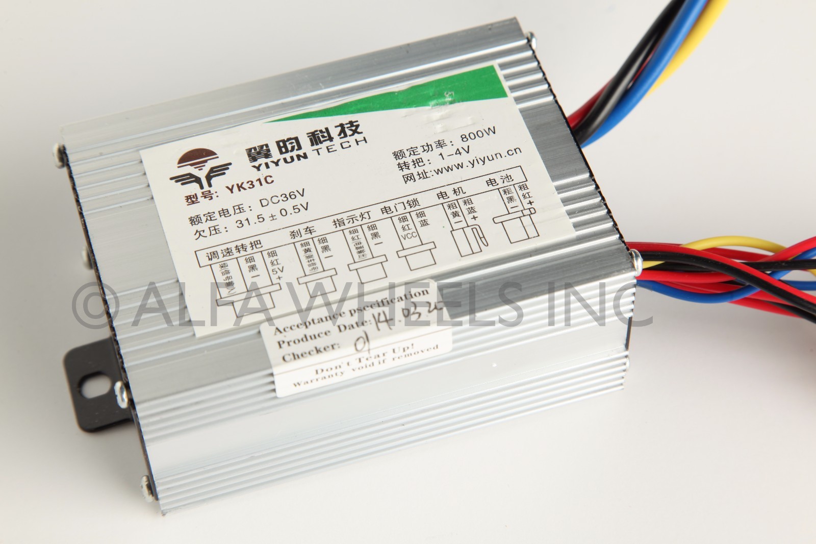 800W 36V electric Go Kart motor kit w control box key lock & Foot Pedal ...