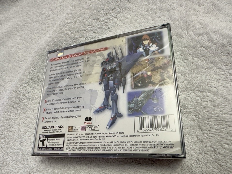 RARE MINT Xenogears Sony Playstation PS1 Square Enix New Sealed JRPG Y ...