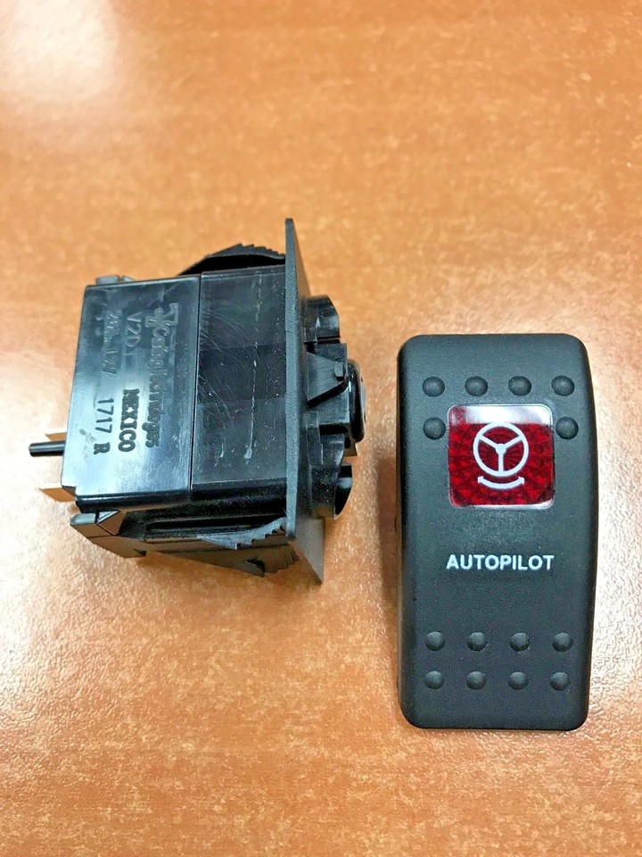 AUTOPILOT SWITCH BLACK WITH RED LENS V2D1 MOMENTARY CARLING CONTURA BOAT PARTS | eBay
