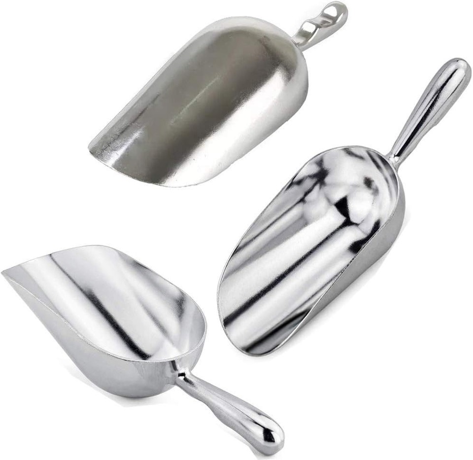 Ice Cube Scoop Cast Aluminum Shovel Scoops Kitchen Utility Scoops Set ...