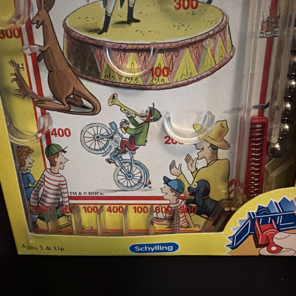 NEW Curious George Monkey Handheld Pinball Game | Schylling Toys | eBay