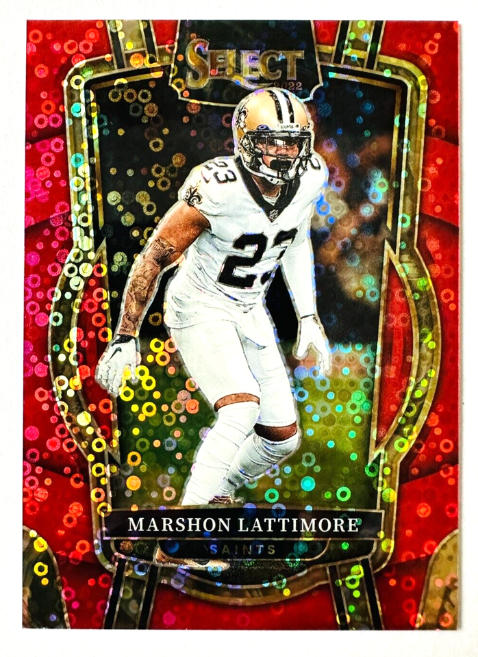 2022 Panini Select Marshon Lattimore RED Disco Prizm Card Club SP #/49 ...