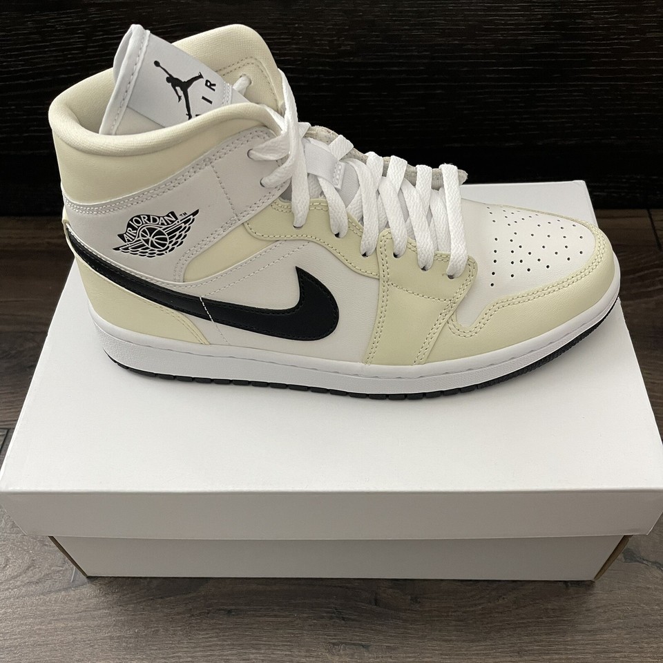 Nike Air Jordan 1 Mid Women's Size 9.5 / Men's 8 Coconut Milk BQ6472 ...