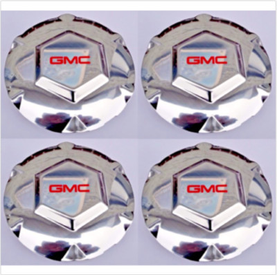 New 4pcs 02-07 GMC Envoy 02-06 XL 04-05 XUV Chrome Center Wheel Hub ...