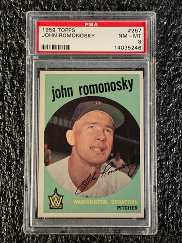 1959 Topps Baseball #267 John Romonosky PSA 8 | eBay