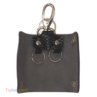 Genuine Leather Wallet Case Key Holder Key Ring Pouch Brown Keyrings ...