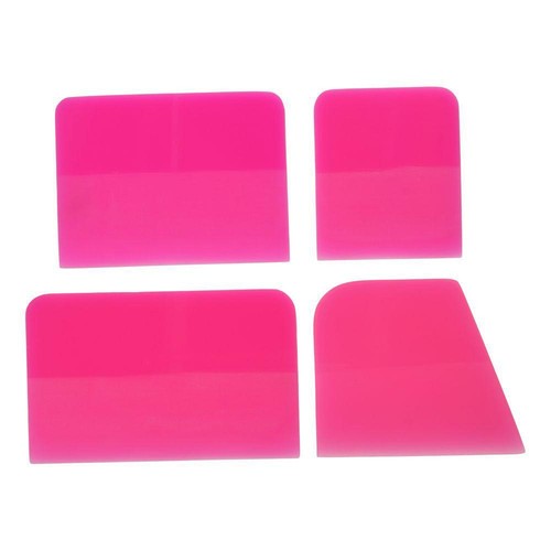 4 Pcs 4Size Soft Rubber Scraper Coating Scraper for Vinyl Wrap ...