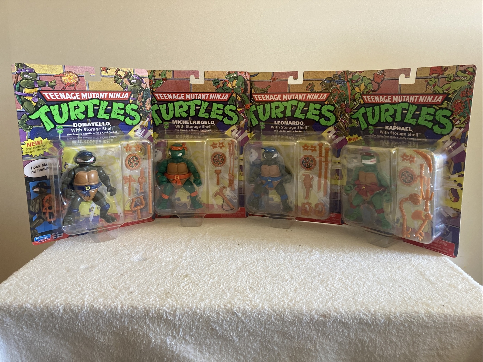 Teenage Mutant Ninja Turtles Storage Shell Lot of 4 TMNT Playmates NEW ...