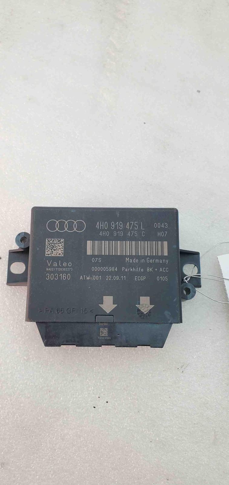2012 Audi A6 Parking Distance Control Module PDC Aid Assist Sensor | eBay