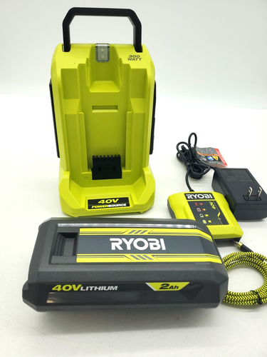 RYOBI 40V 300-Watt Power Source With Battery & Charger RYI300BGVNM | eBay