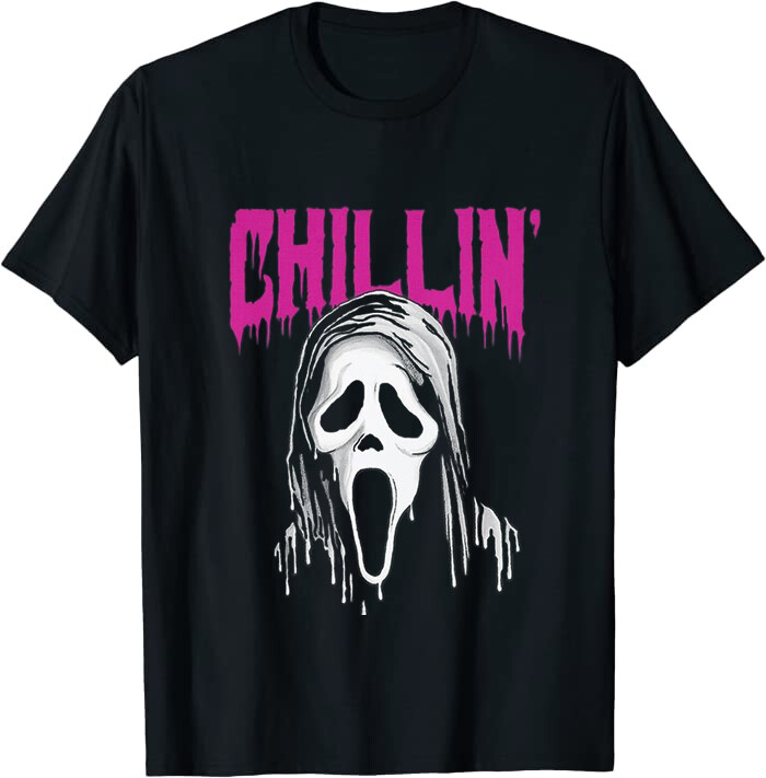 Ghost Face Chillin' Funny For Halloween Classic T-shirt | eBay