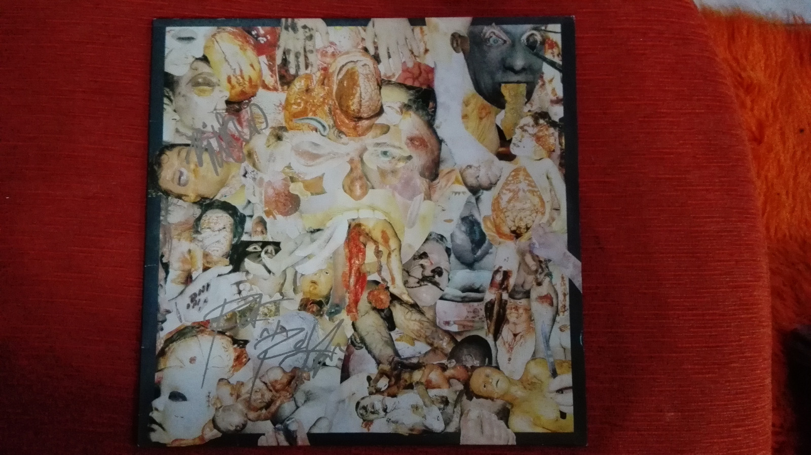 CARCASS - REEK OF PUTREFACTION*2002 AUTOGRAPH FROM THE BAND *DEATH,BOLT ...