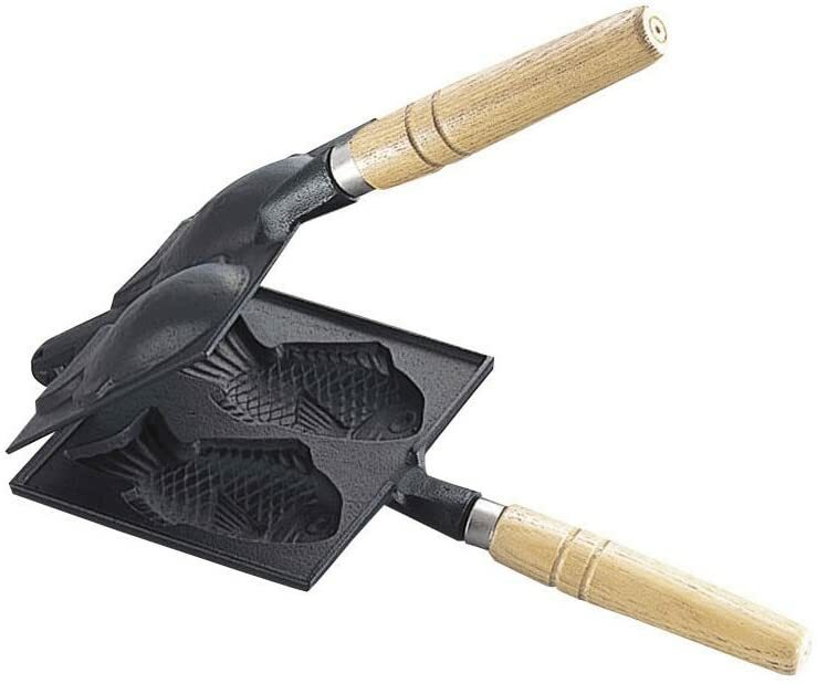 Taiyaki Cast Iron Pan Cooking Fish Shaped Maker 814188 from JAPAN NEW ...