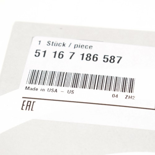 NEW BMW 5 E60 FRONT LEFT DOOR MIRROR GLASS HEATED 51167186587 OEM | eBay