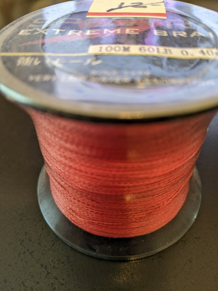 100m BRAIDED FISHING LINE - RED - 60 LB TEST | eBay
