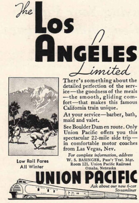 1935 Union Pacific: The Los Angeles Limited. Vintage Print Ad | eBay