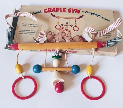 The Original Cradle Gym By Childhood Interests Vintage Hanging Wooden ...