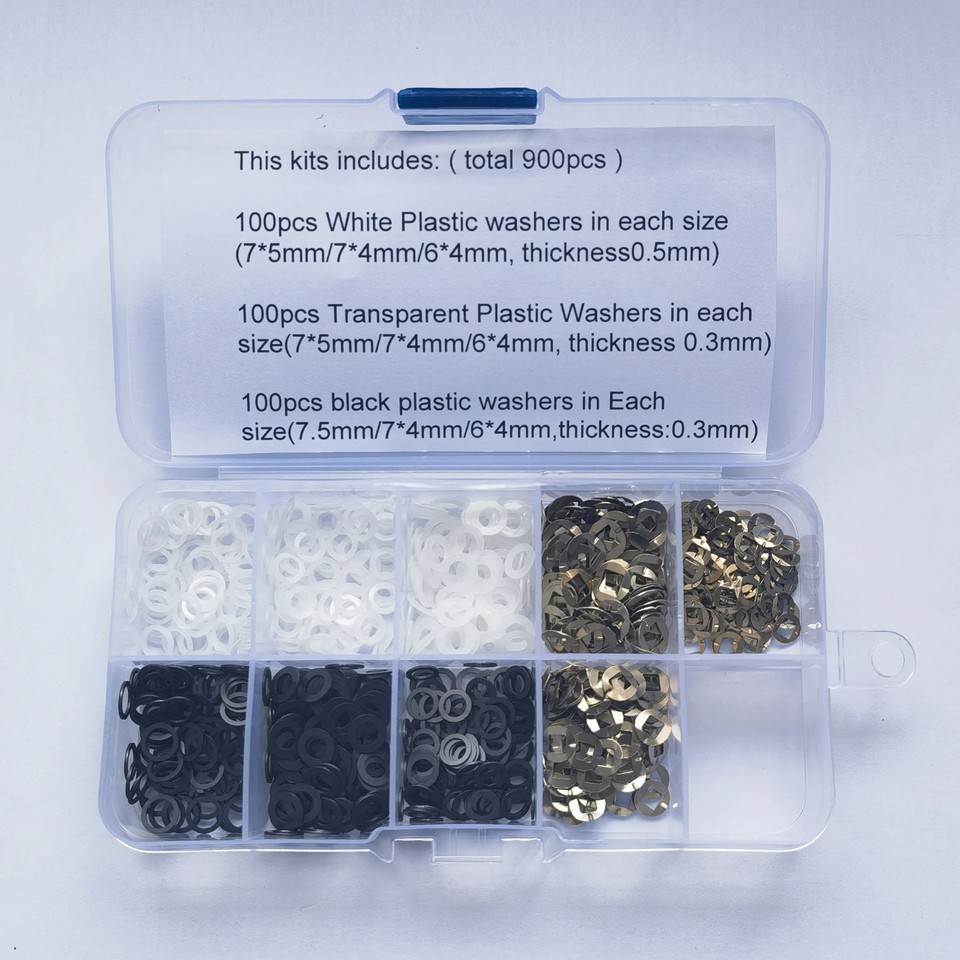 900pcs/lot Scissor Repair Kit Hairdressing Plastic Washer Barber Salon ...