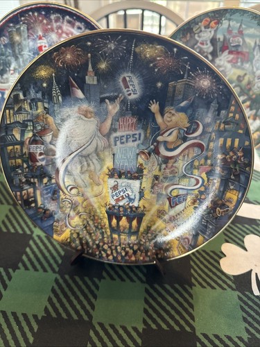 Lot Of 7 Pepsi Collectible Plates Franklin Mint With Stands | eBay