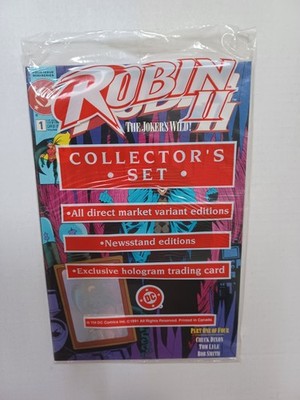 ROBIN II #1 ( 5 COMIC BOOKS W / CARDS } DC COMICS COLLECTORS SET ...