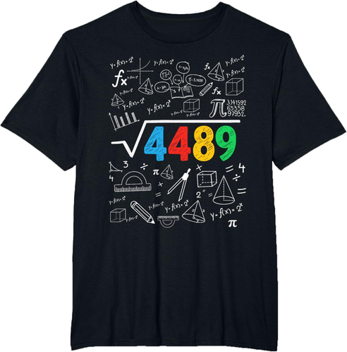 67 Meme Square Root 4489 Slang Six Seven Math Teacher Unisex T-Shirt | eBay