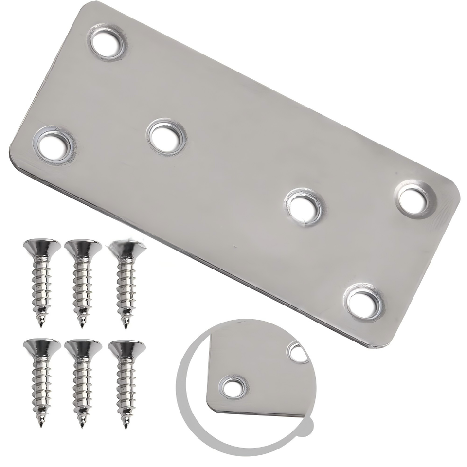 10x Heavy Duty Flat Metal Connecting Joining Plate Wood Timber ...