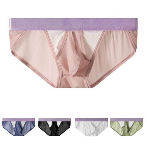 U Convex Design Men's Breathable Underpants Stylish Color Matching ...