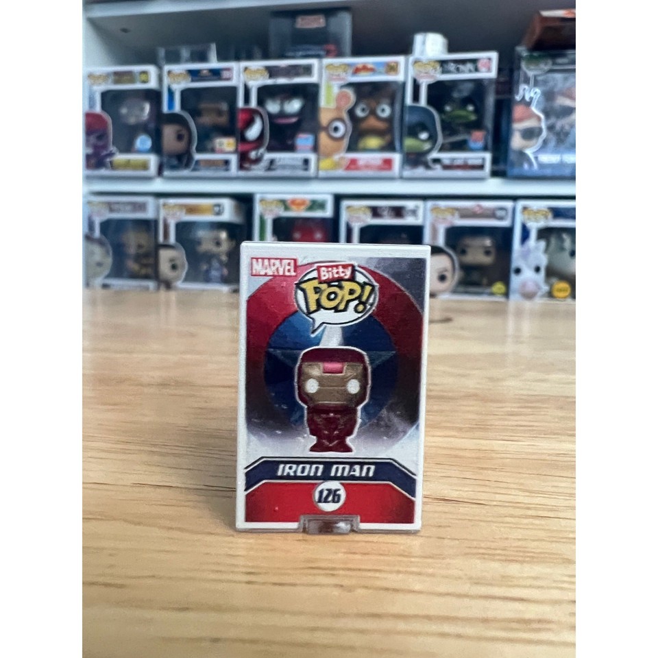HYPER RARE CHASE BITTY Iron Man Funko Pop #126 Avengers Infinity Saga ...