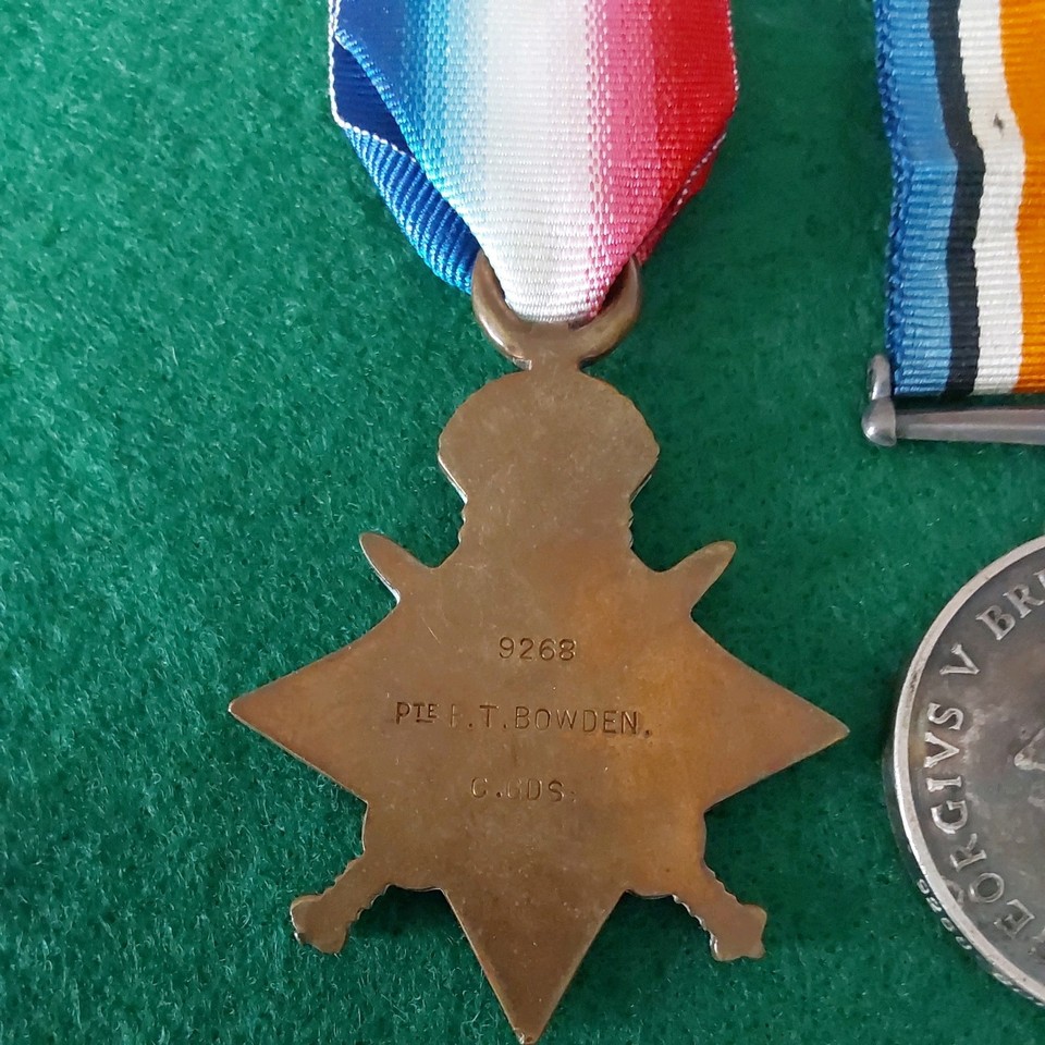 WW1 1914 Star medal trio Sgt Coldstream Gds, Guards M G Bn, St John Amb ...