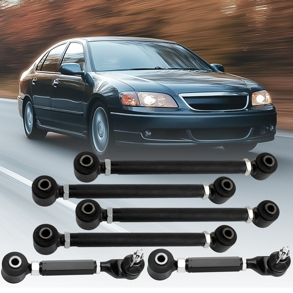 6Pcs Adjustable Rear Camber Arms Upper & Lower for Honda Accord 2003 ...
