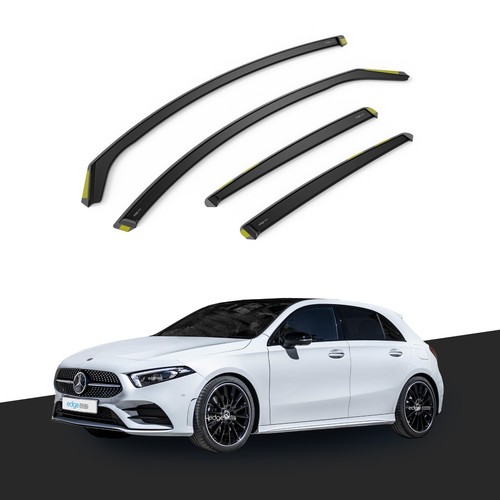 Mercedes A-Class W177 AMG 2018-Up 5 Door Hatchback Wind Deflectors 4pc ...