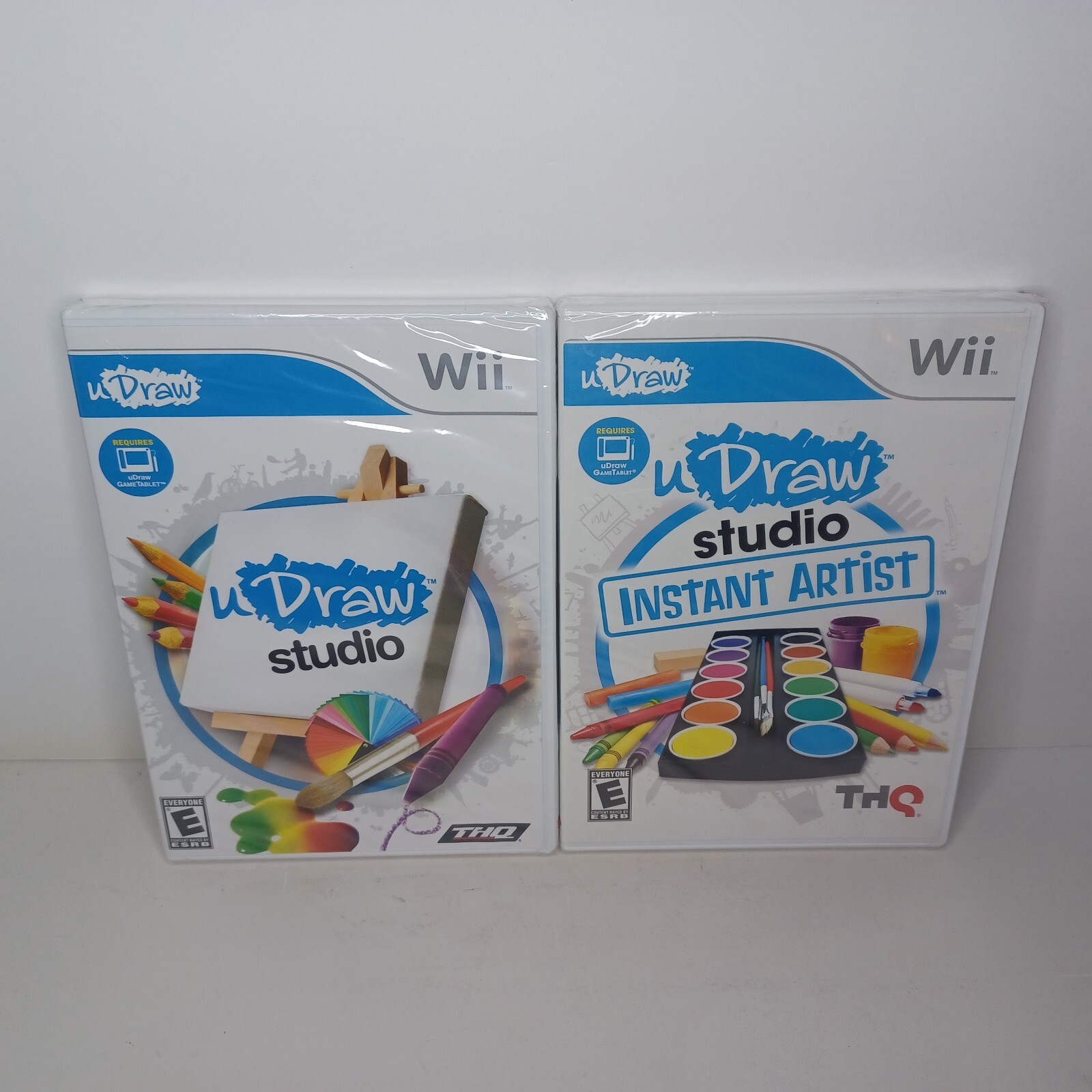 Nintendo Wii 2 Game Lot uDraw Studio + Instant Artist NEW Factory ...